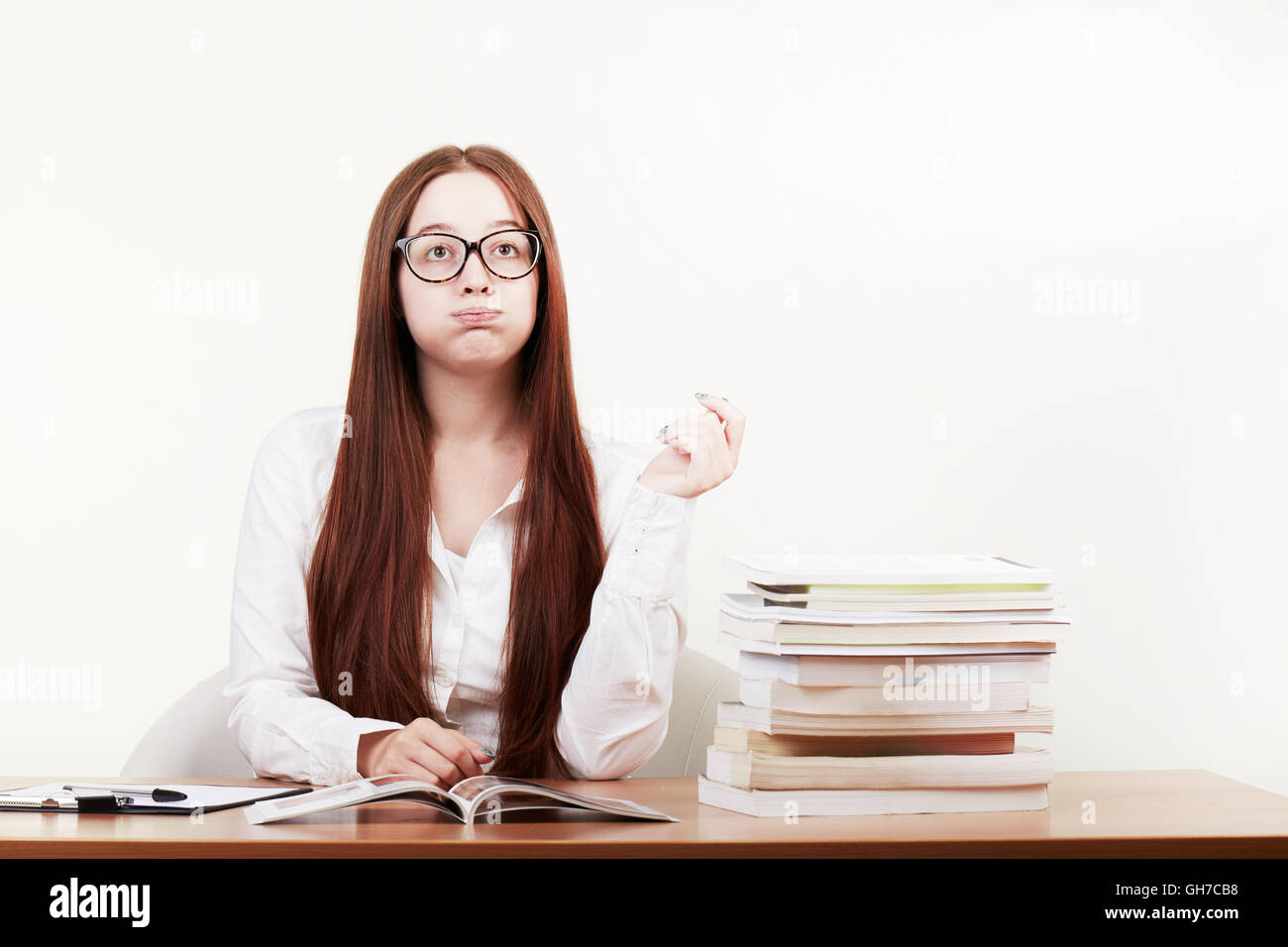 Student bored study hi-res stock photography and images - Alamy