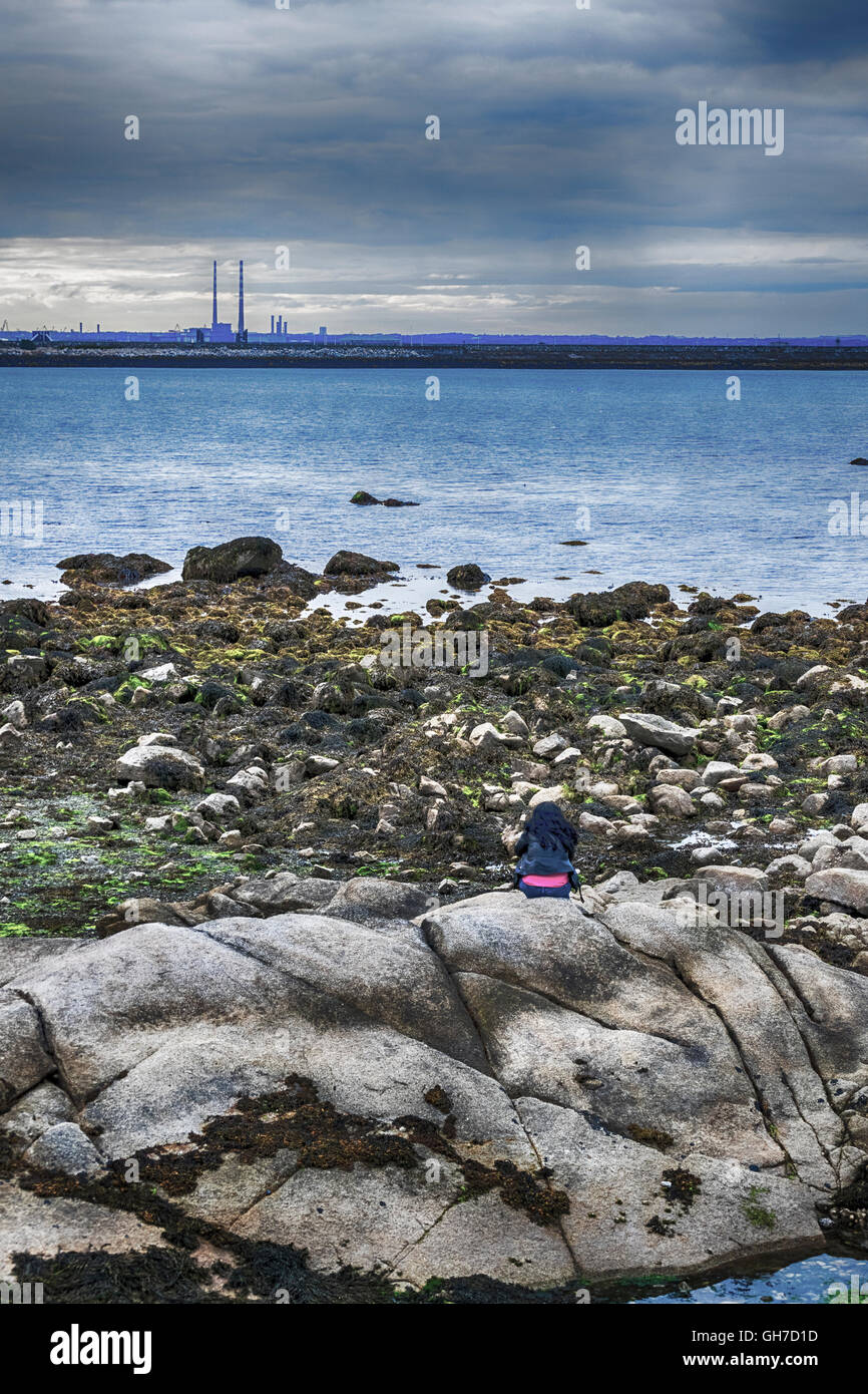 Sandycove beach view Stock Photo - Alamy