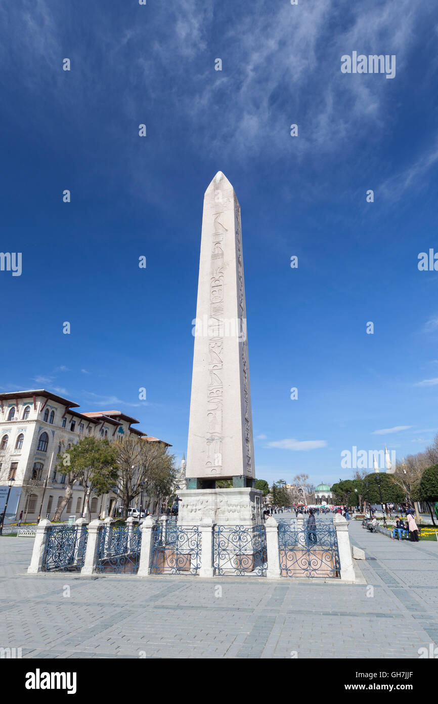 The Obelisk of Theodosius in the historic center, Istanbul, Turkey ...