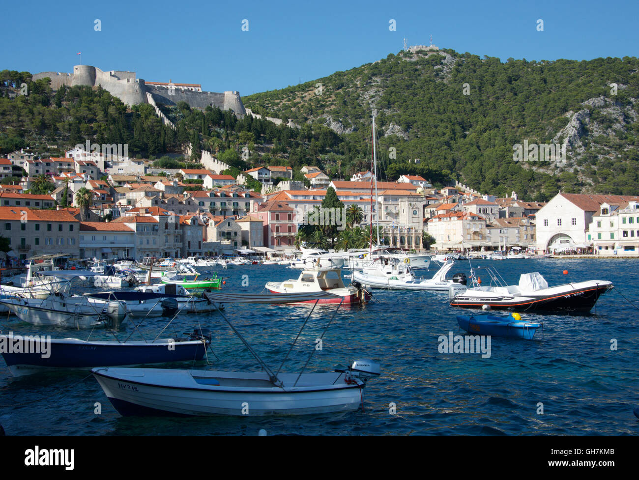 Scene from the island of Hvar, near Split, CRoatia Stock Photo - Alamy