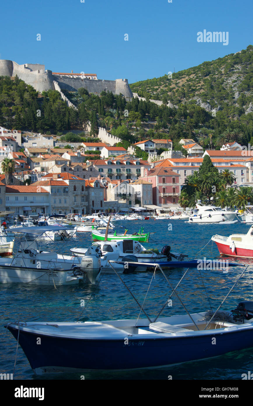 Scene from the island of Hvar, near Split, CRoatia Stock Photo - Alamy