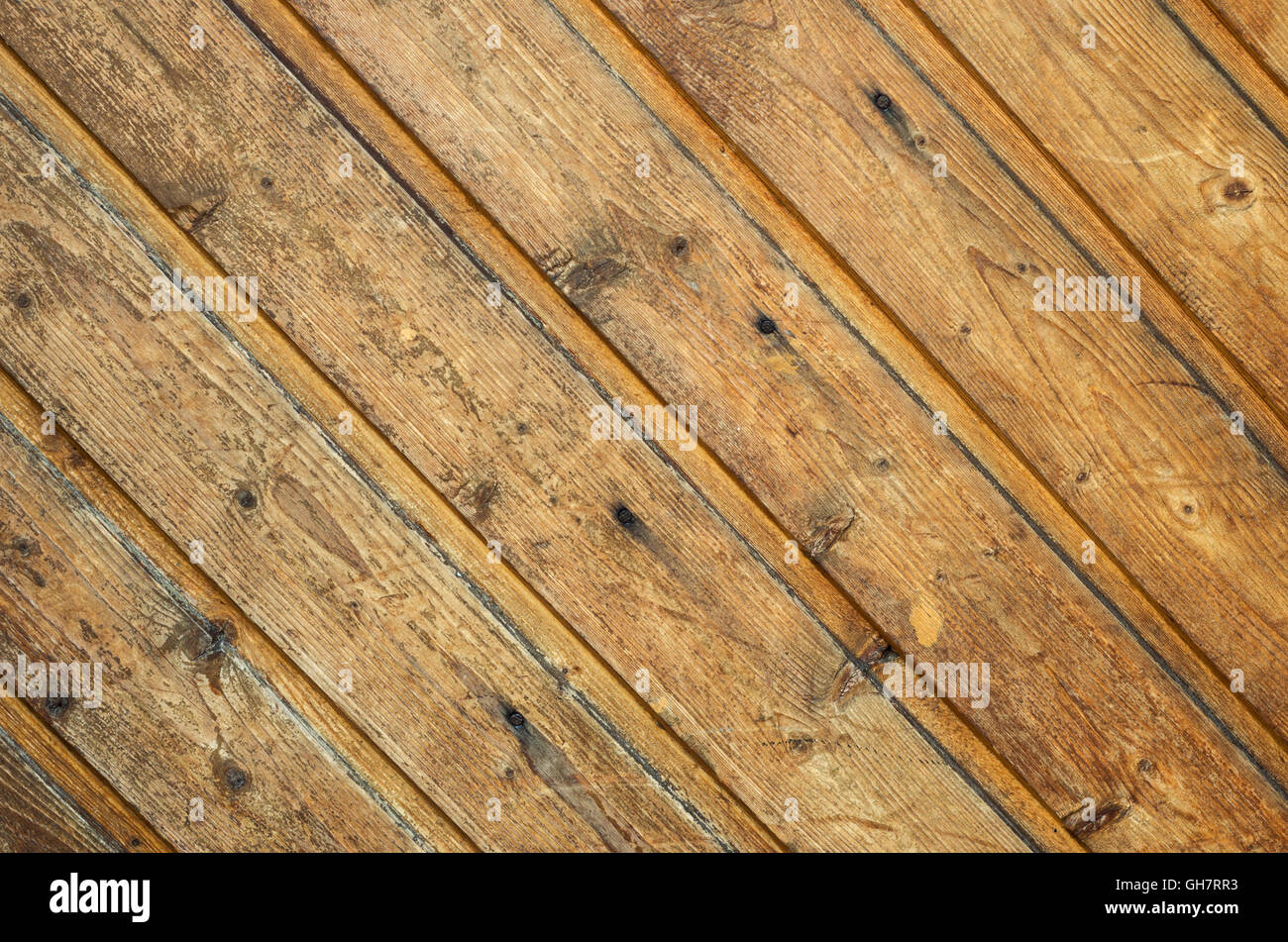 Aged diagonal wood plank texture Stock Photo - Alamy