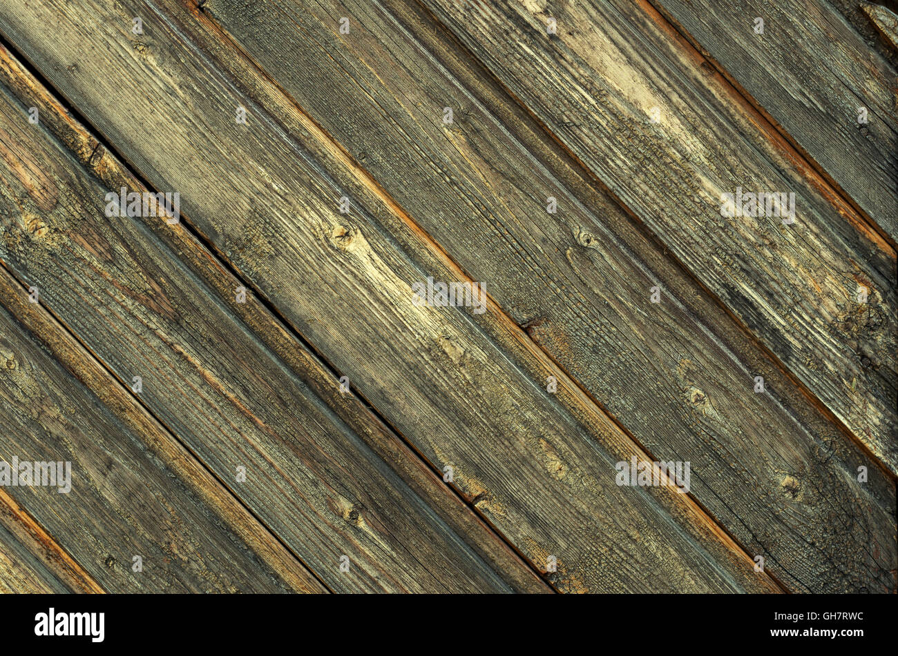 Aged diagonal wood plank texture Stock Photo - Alamy