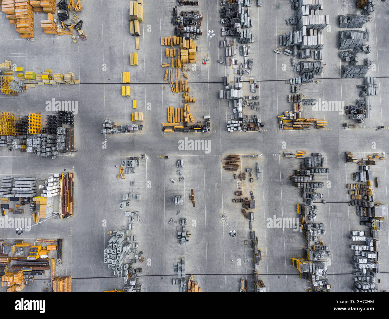 Industrial storage place, view from above Stock Photo - Alamy