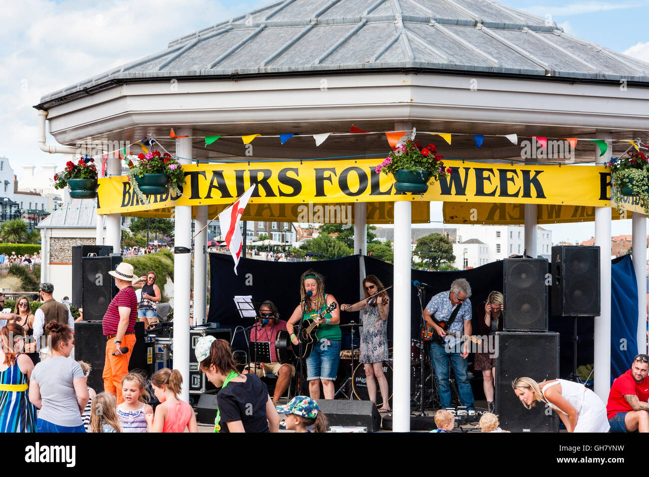 Bandstand broadstairs folk week festival hi-res stock photography and ...