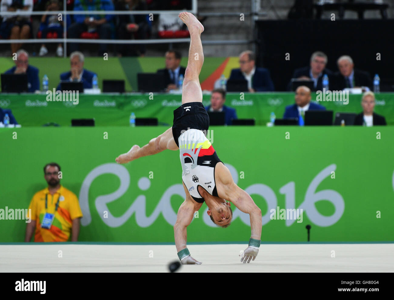 Fabian Hambuechen of Germany competes on the Floor during the Artistic ...