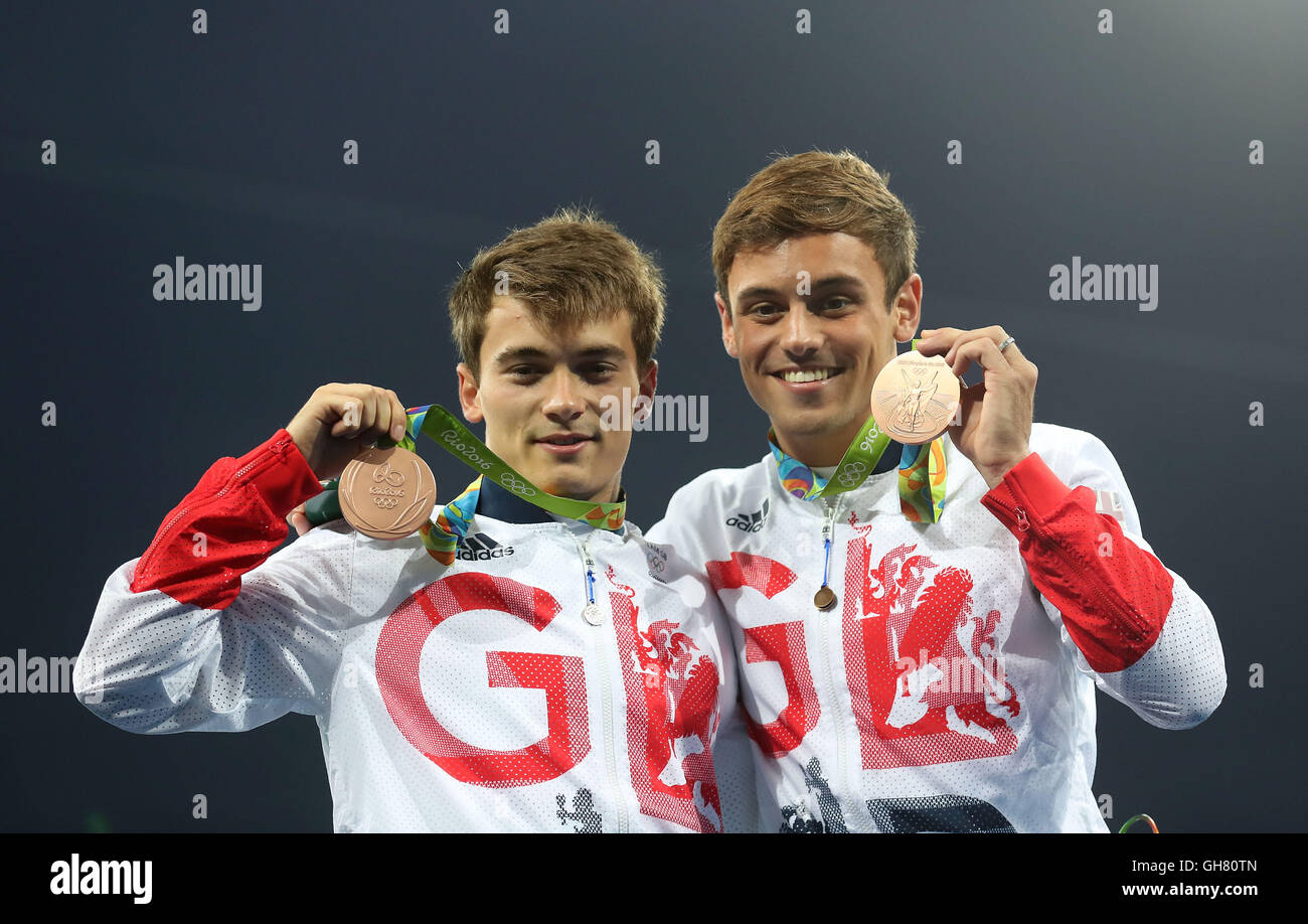 Rio De Janeiro, Brazil. 8th Aug, 2016. Thomas Daley (R) and Daniel ...