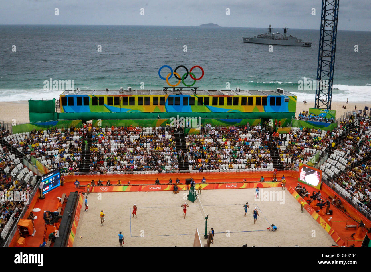 Rio de Janeiro, Brazil. 8th August, 2016. Fans during the Olympics ...