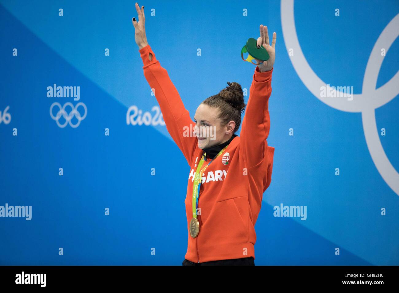 Rio de Janeiro, Brazil. 8th August, 2016. Katinka Hosszu (HUN) wins ...
