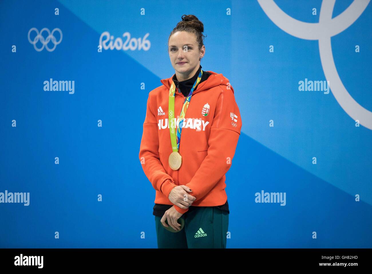 Rio de Janeiro, Brazil. 8th August, 2016. Katinka Hosszu (HUN) wins ...