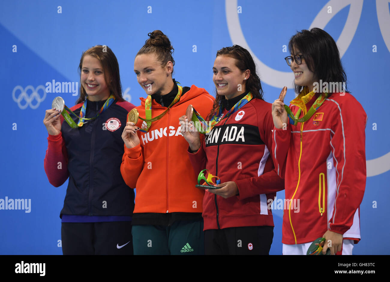 Rio de Janeiro, Brazil. 8th August, 2016. Gold medalist Hungary's ...