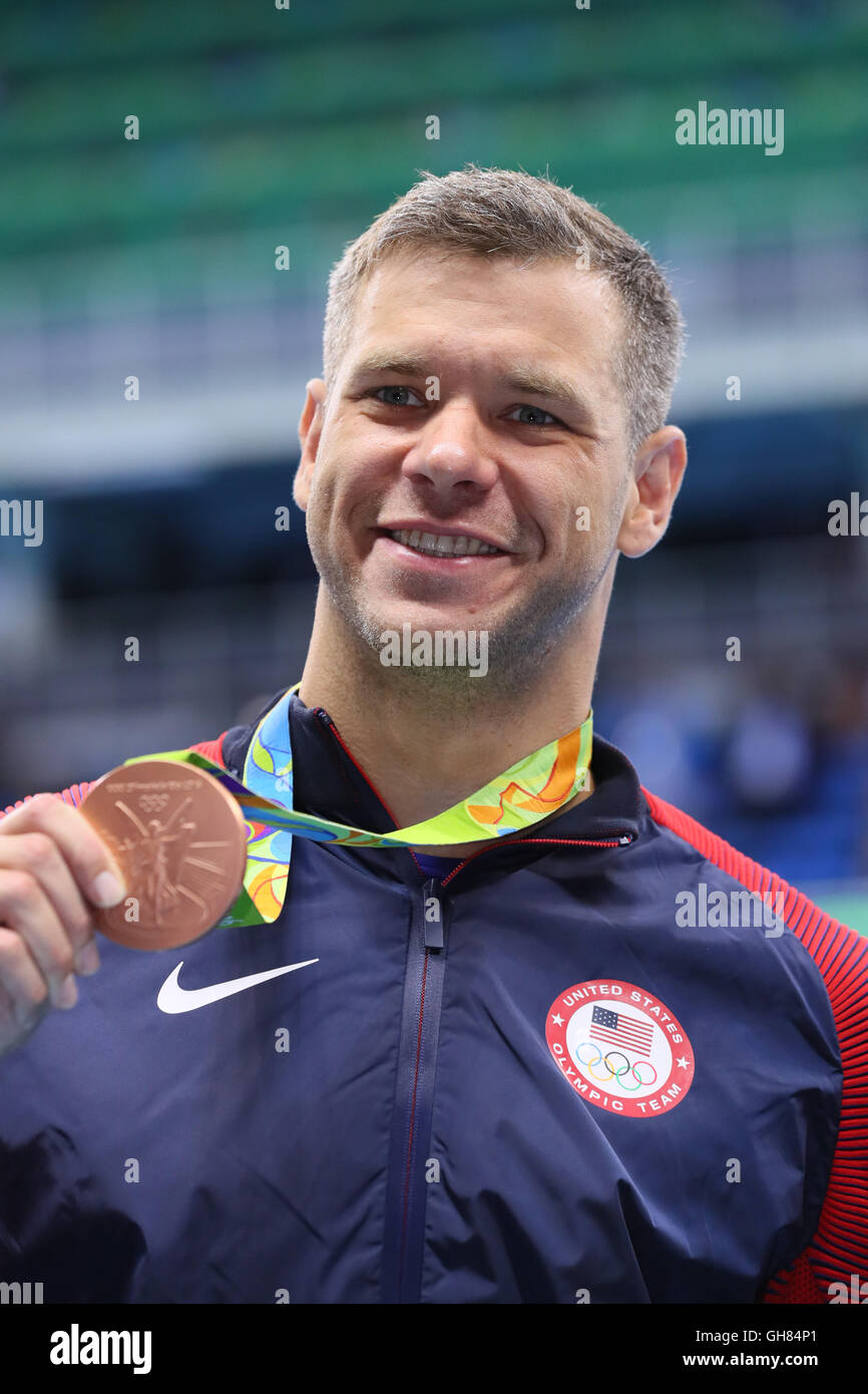 Rio de Janeiro, Brazil. 8th Aug, 2016. David Plummer (USA) Swimming ...