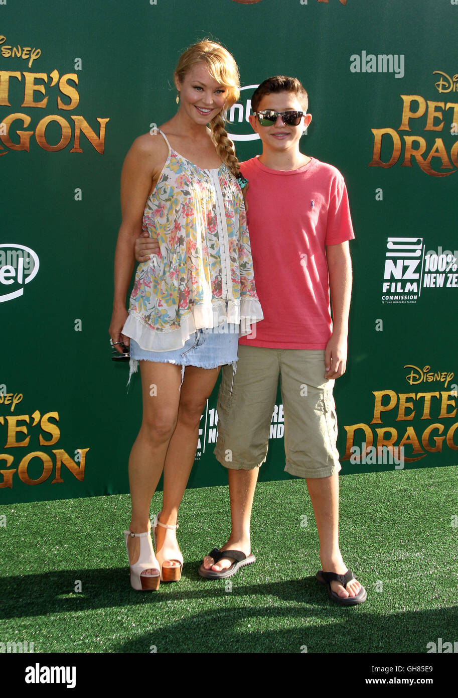 Los Angeles, CA, USA. 8th Aug, 2016. Charlotte Ross and son Maxwell ...