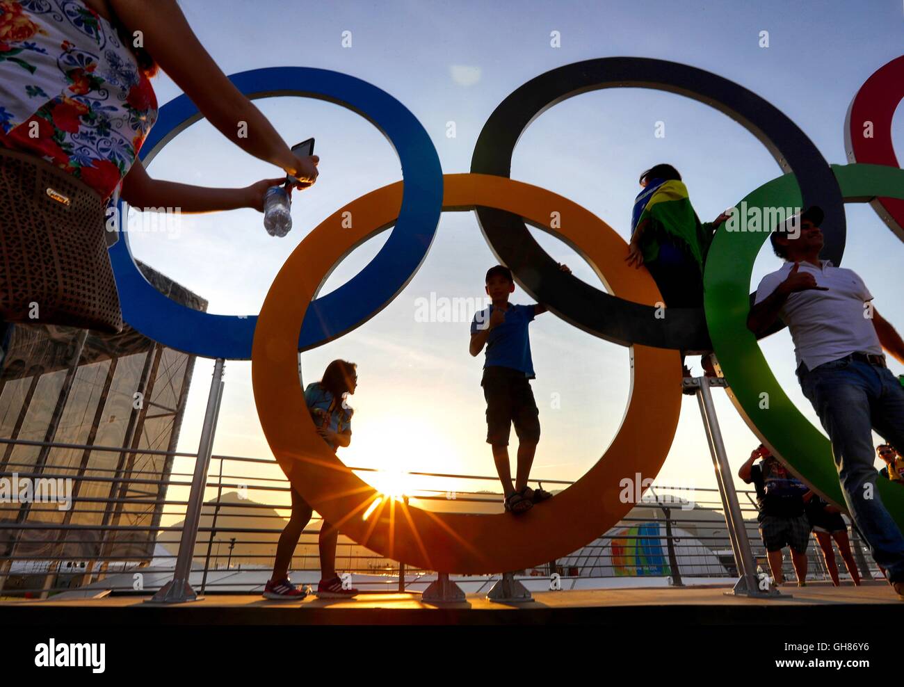 Rio De Janeiro, RJ, Brazil. 6th Aug, 2016. Olympic Park was hopping ...
