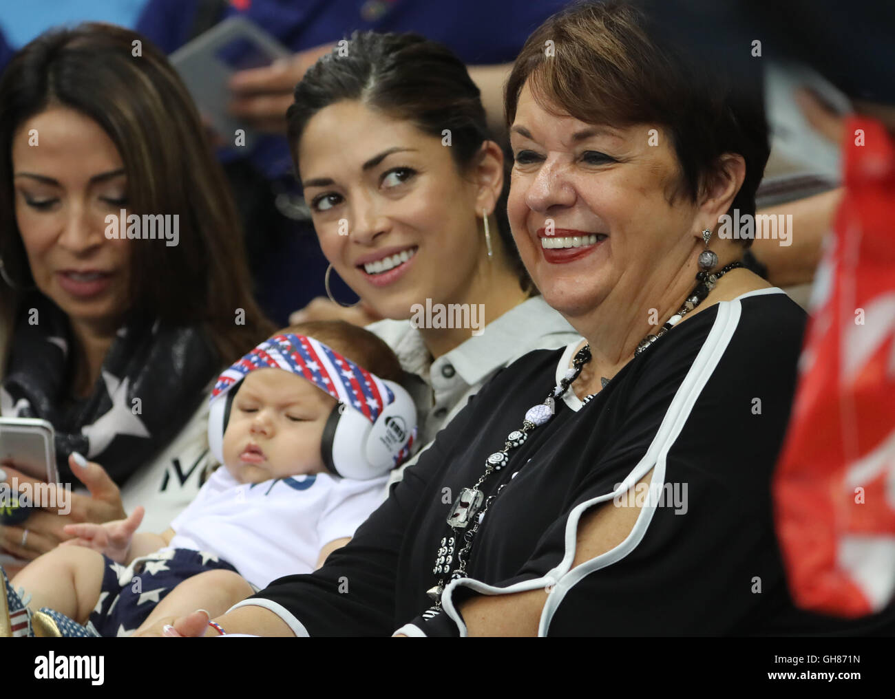 Rio De Janeiro, RJ, Brazil. 8th Aug, 2016. Michael Phelps family came ...