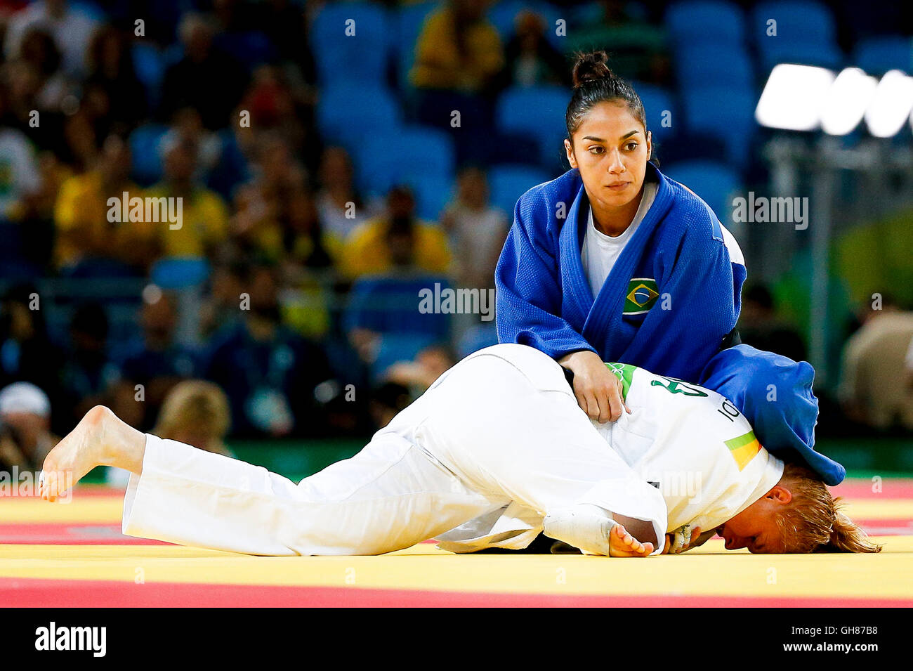 Rio de Janeiro, Brazil. 9th August, 2016.Brazilian judoka Mariana Silva ...