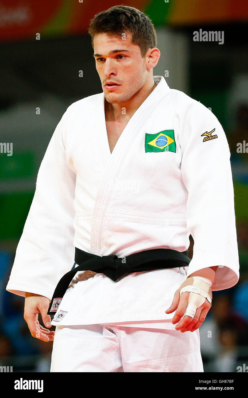 Rio de Janeiro, Brazil. 9th August, 2016.The Brazilian judoka Victor ...
