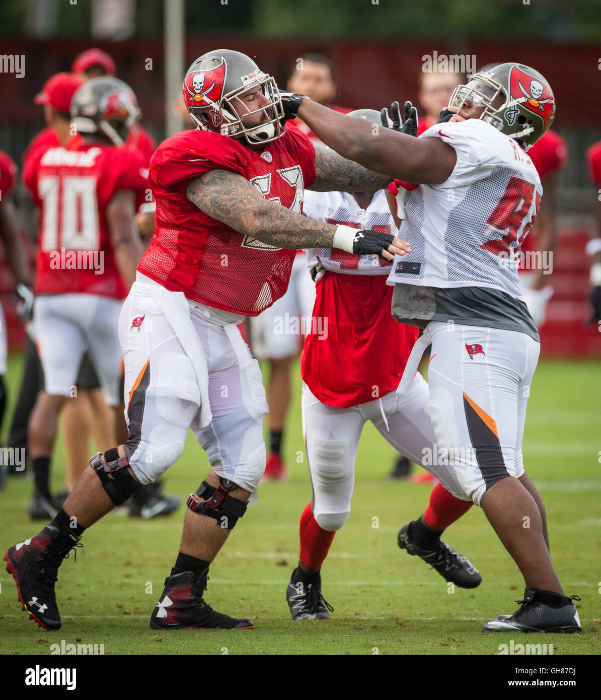 Florida, USA. 9th Aug, 2016. Tampa Bay Buccaneers offensive lineman ...