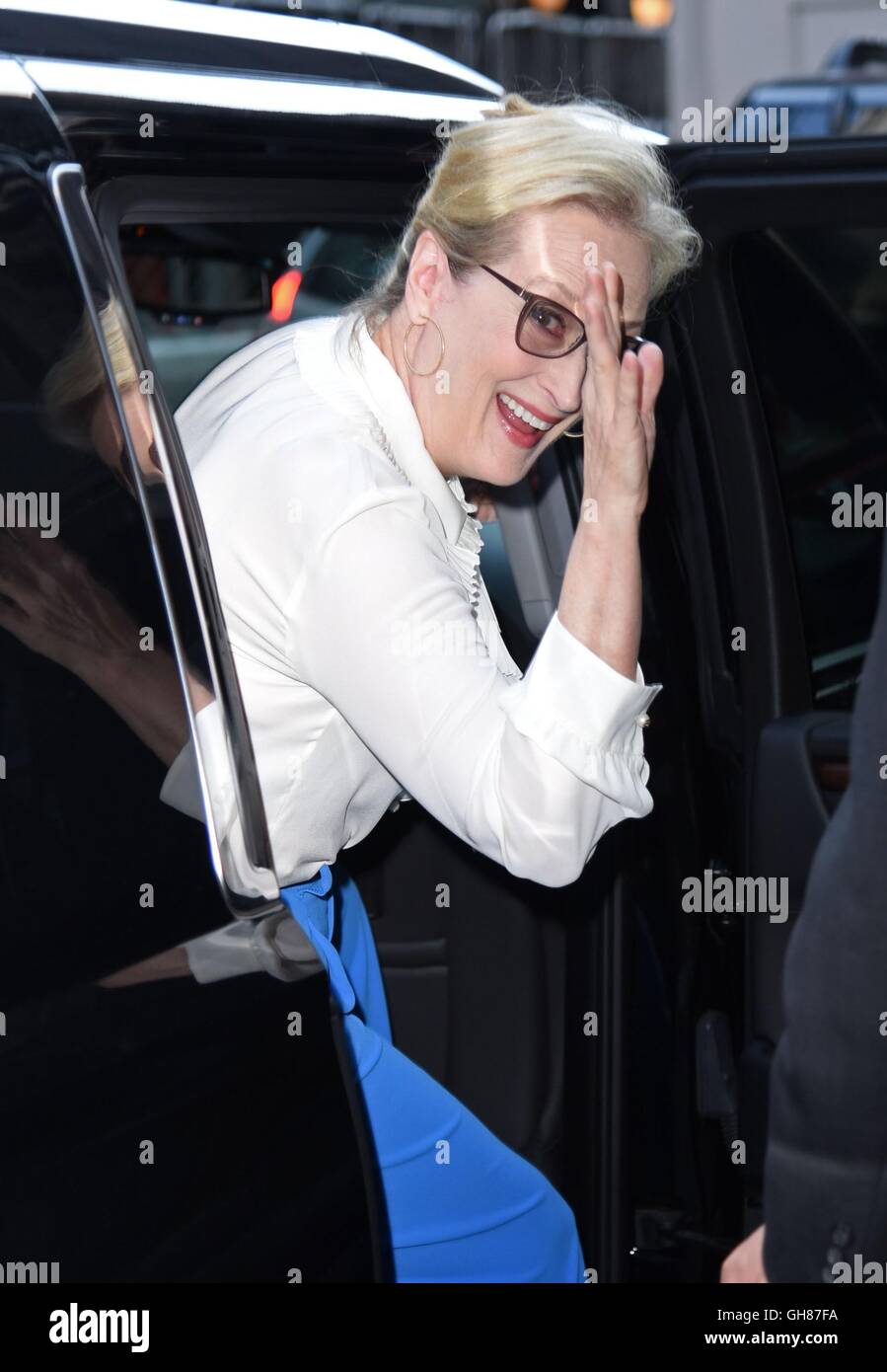 New York, NY, USA. 9th Aug, 2016. Meryl Streep at GMA out and about for ...