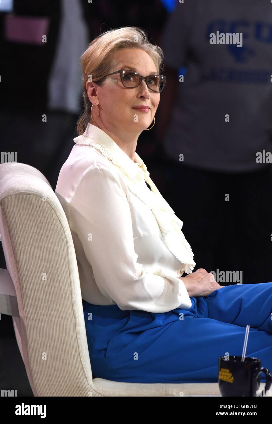 New York, NY, USA. 9th Aug, 2016. Meryl Streep at GMA out and about for ...