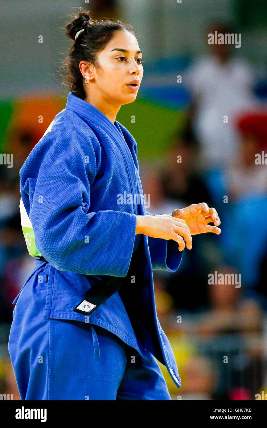 Rio de Janeiro, Brazil. 9th August, 2016. Brazilian judoka Mariana ...