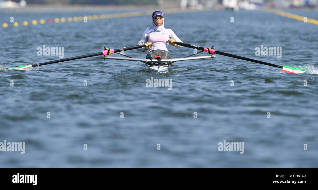 Rio de Janeiro, Brazil. 9th Aug, 2016. Mahsa Javar of Iran competes ...