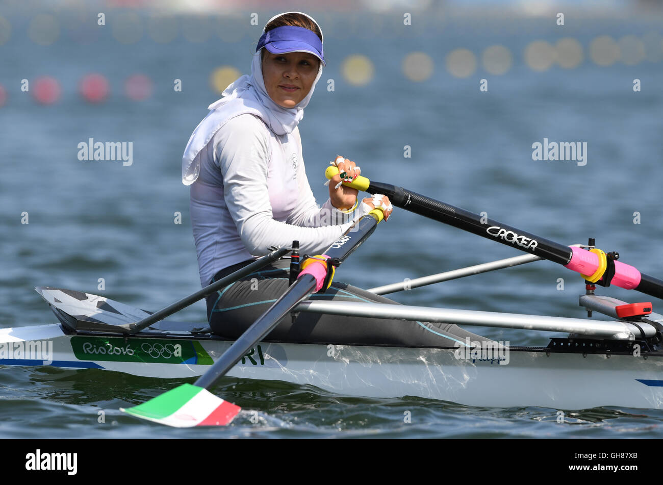 Rio de Janeiro, Brazil. 9th Aug, 2016. Mahsa Javar of Iran competes ...