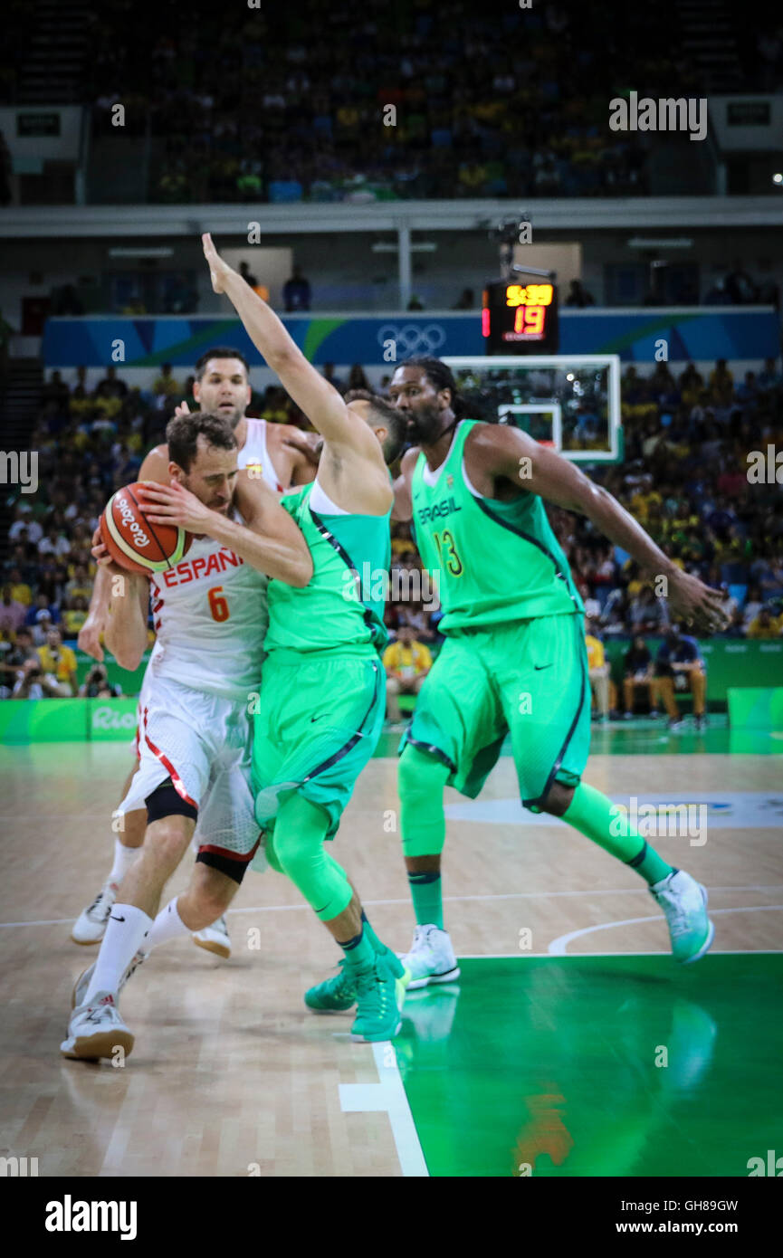 Rio de Janeiro, Brazil. 9th August, 2016. Photo Basketball during the ...