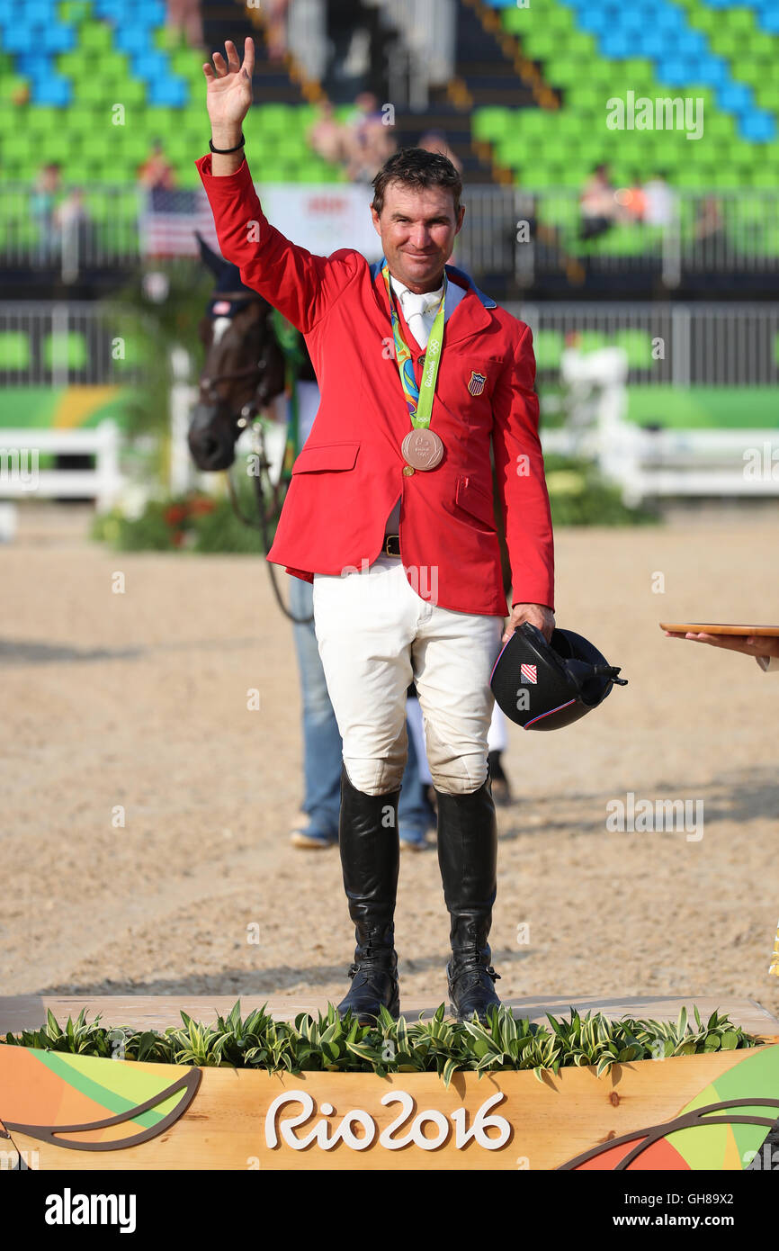 Rio de Janeiro, Brazil. 9th Aug, 2016. Bronze medalist Phillip Dutton ...
