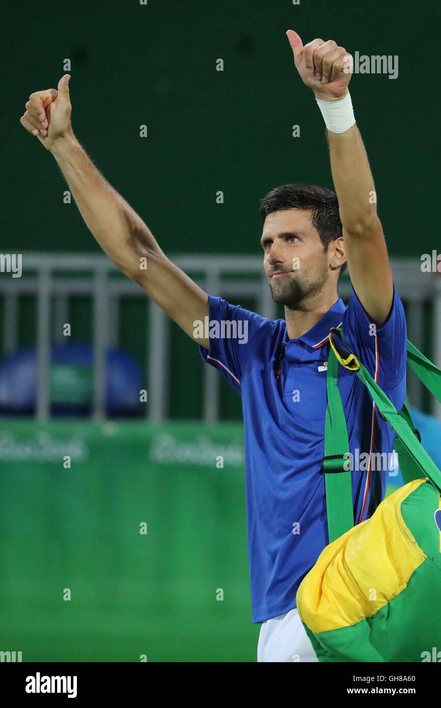Rio de Janeiro, Brazil. 8th Aug, 2016. The duo of Brazilian tennis ...