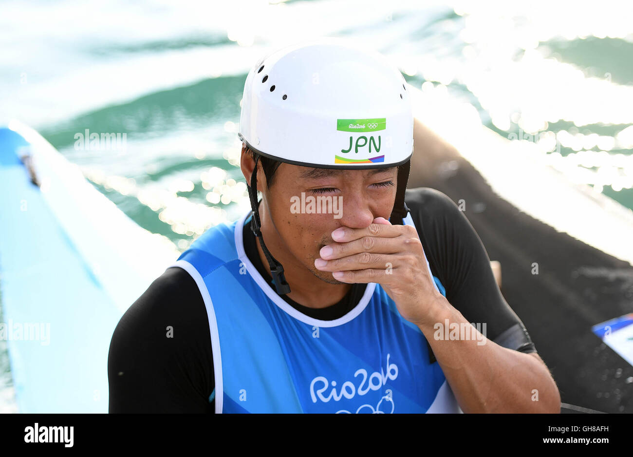 Rio de Janeiro, Brazil. 09th Aug, 2016. Takuya Haneda (JPN) cries with ...