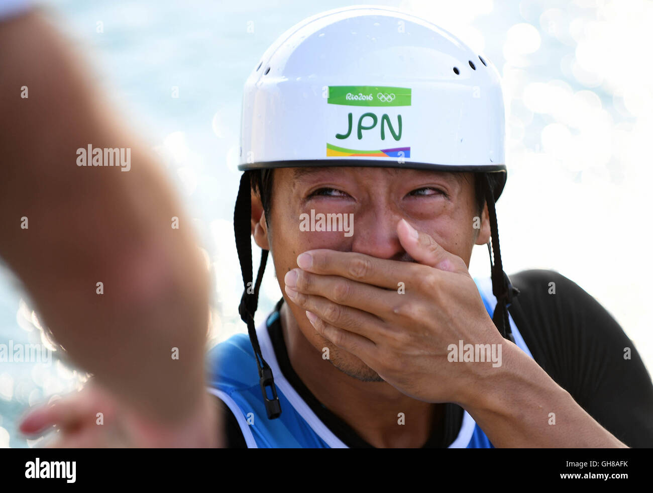 Rio de Janeiro, Brazil. 09th Aug, 2016. Takuya Haneda (JPN) cries with ...
