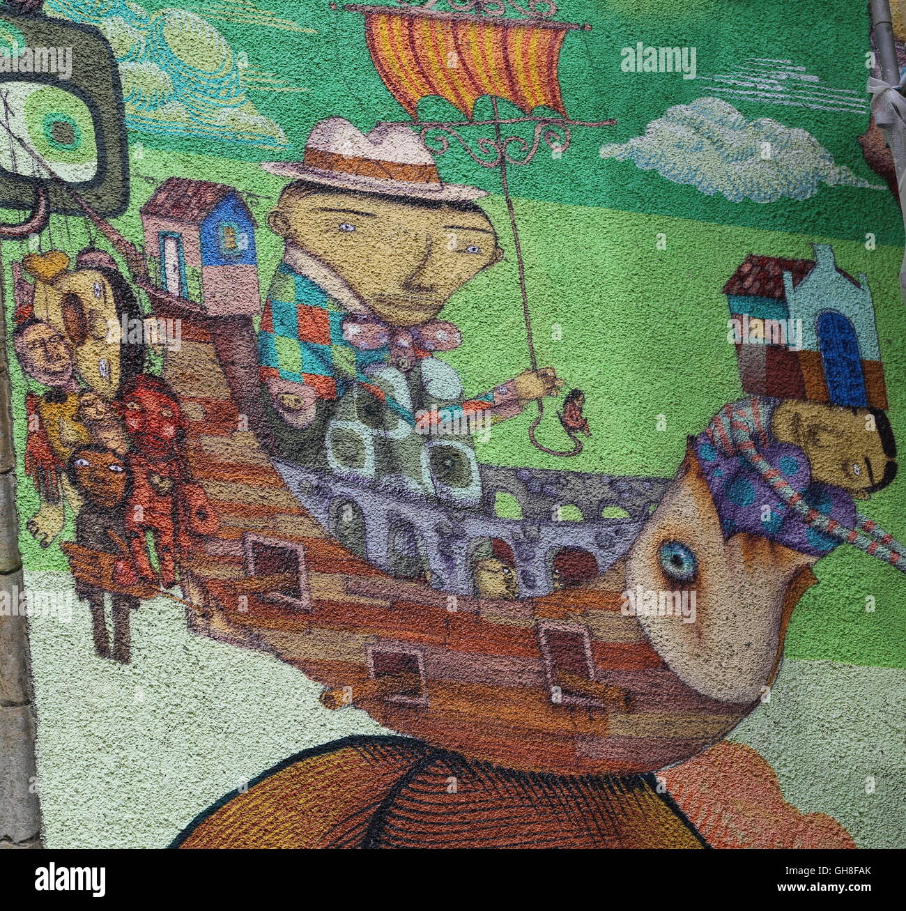 Kelburn Castle Graffiti Project Scotland August 2016 Stock Photo - Alamy