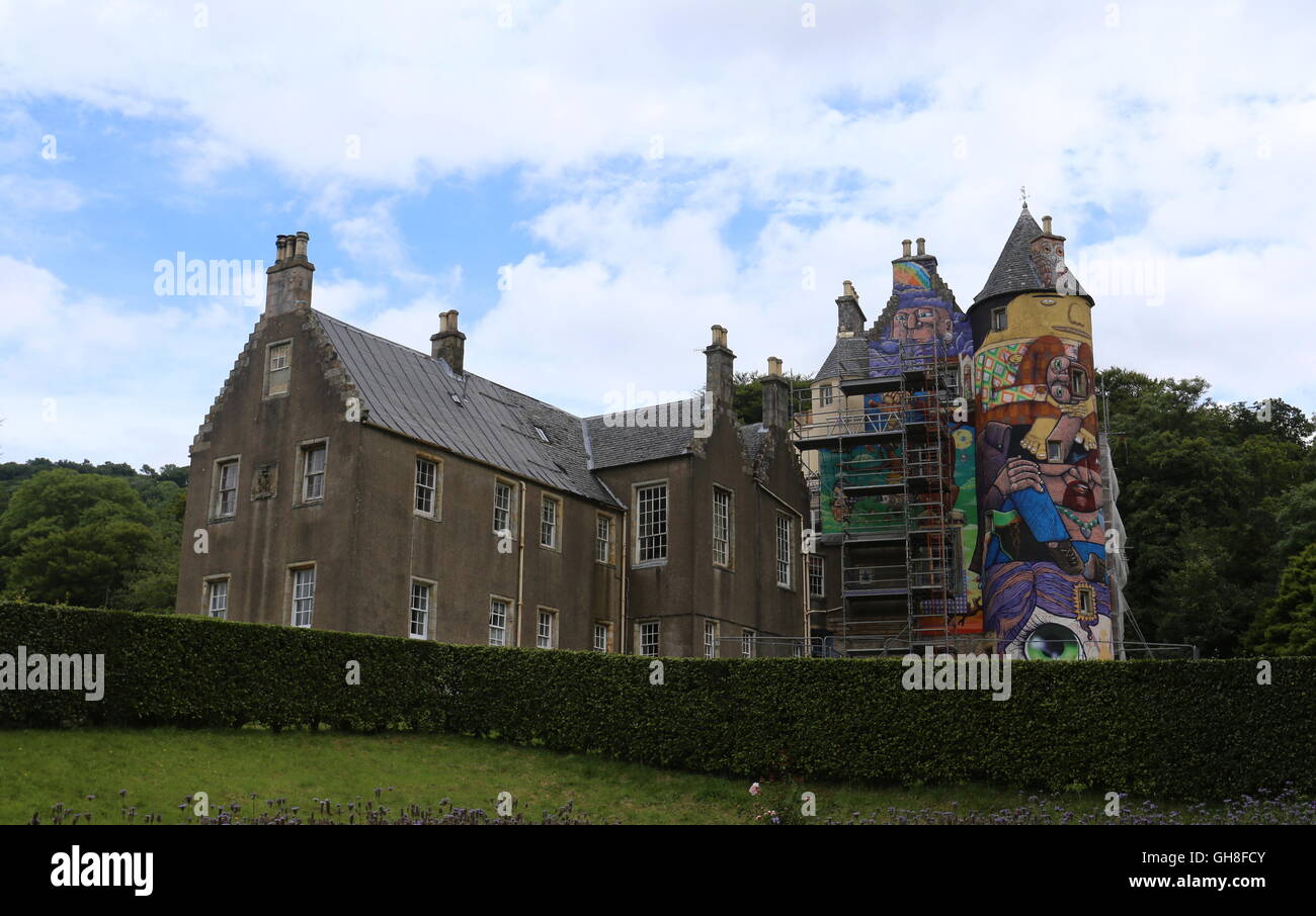 Kelburn Castle Graffiti Project Scotland August 2016 Stock Photo - Alamy