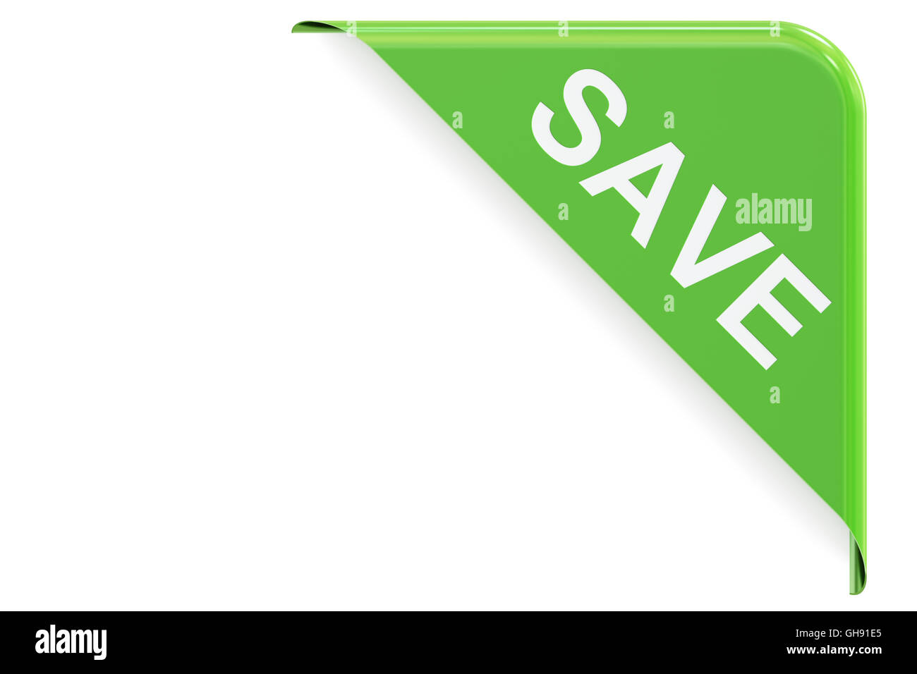 Save concept, 3D rendering isolated on white background Stock Photo - Alamy