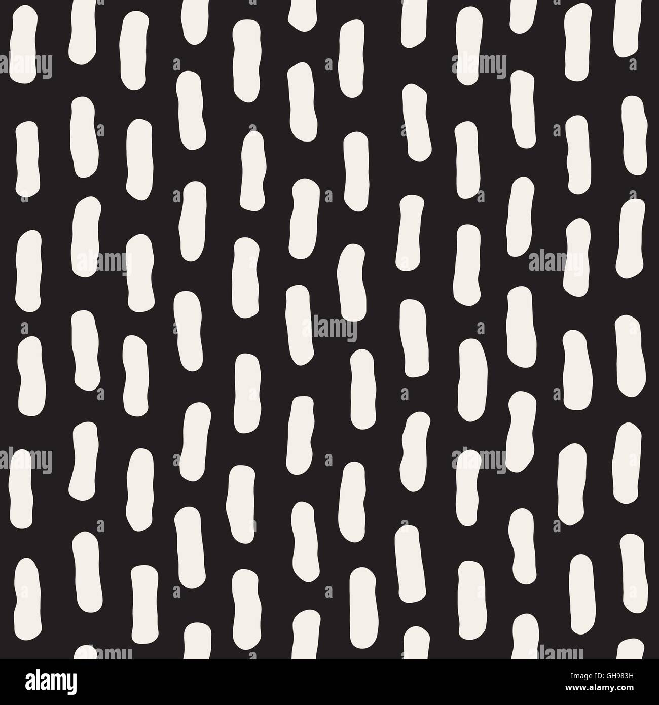 Vector Seamless Black And White Hand Drawn Vertical Lines Pattern Stock ...