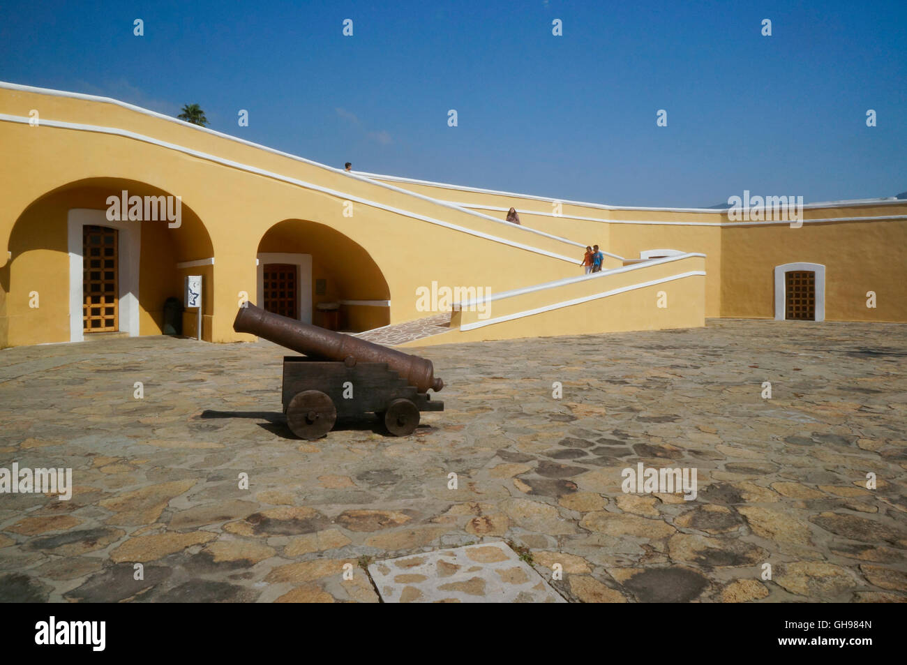 Historic Spanish fort and Museum in Acapulco, Mexico. Fort San Diego in ...