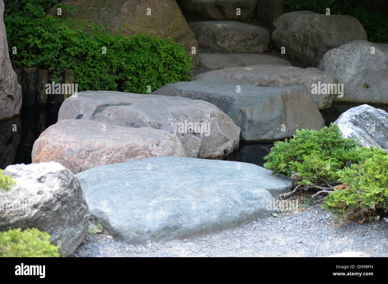 Japanese Garden during Summer Stock Photo - Alamy