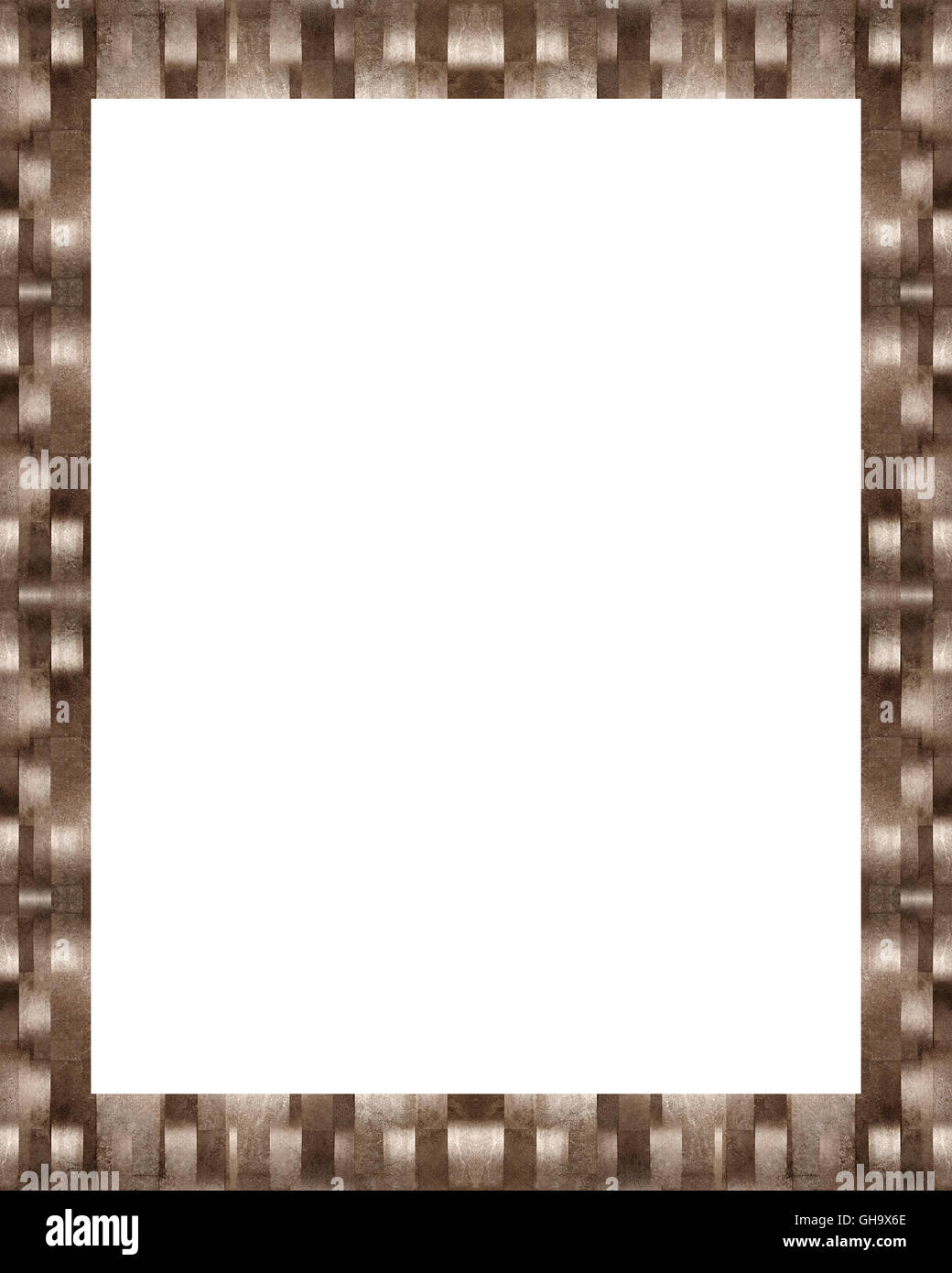 White frame background with decorated rectangle motif design borders ...