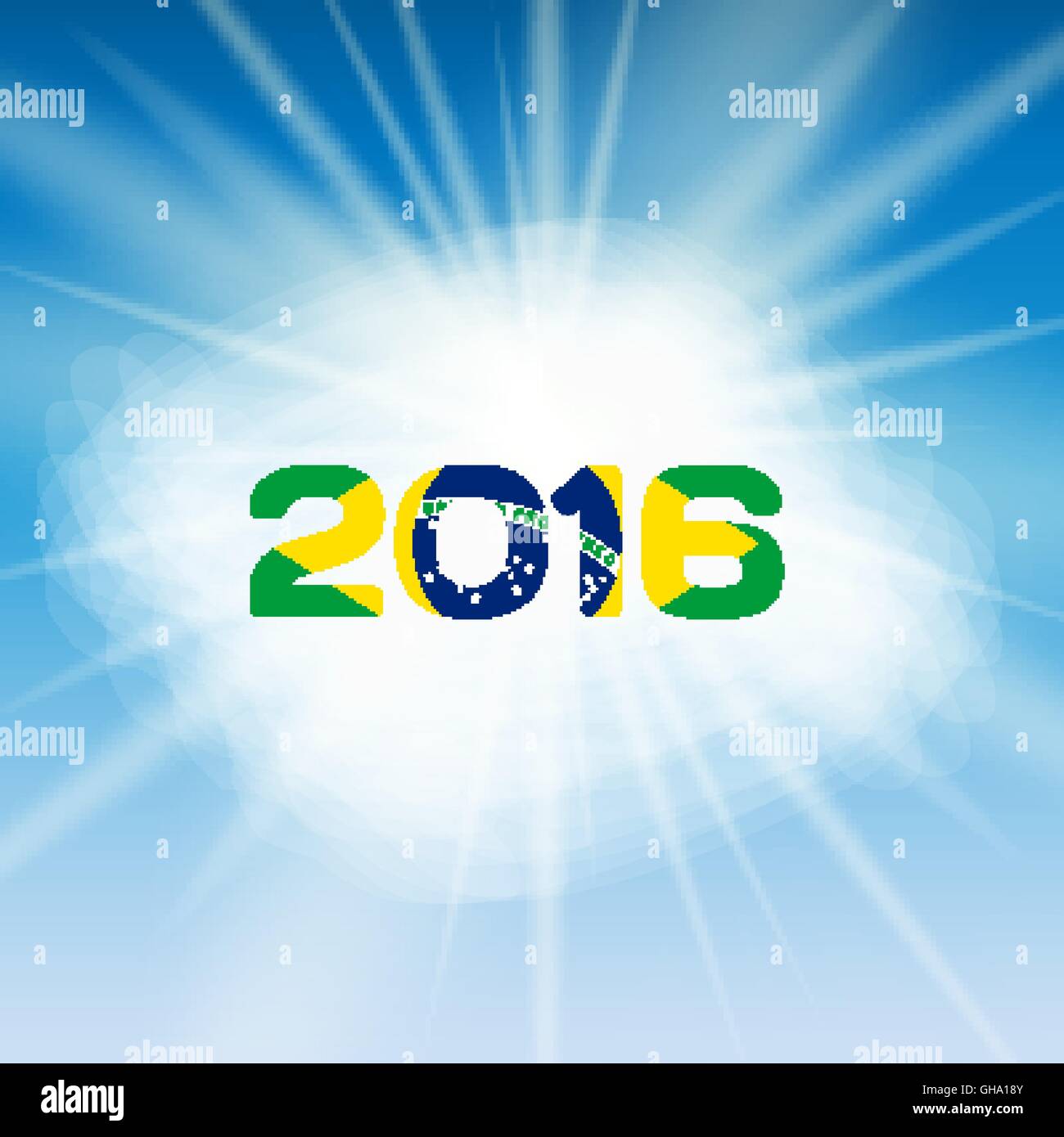 Rio. Brazil 2016. Olympic Summer Games. Abstract Colorful Background ...