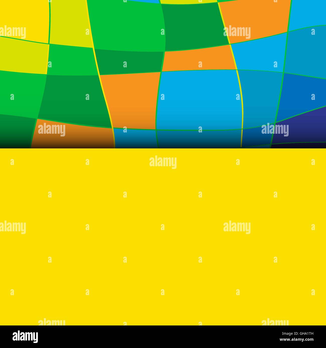 Abstract patterns of color flag of Brazil. Vector Illustration Stock ...