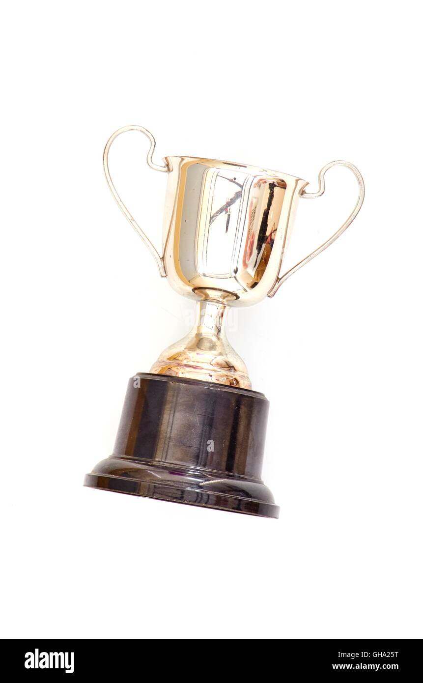 A studio photo of a vintage trophy Stock Photo - Alamy