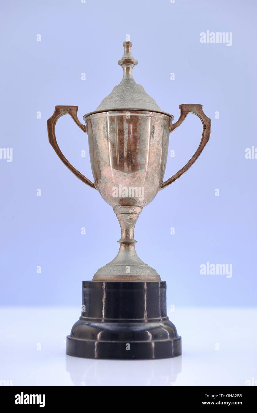 A studio photo of a vintage trophy Stock Photo - Alamy
