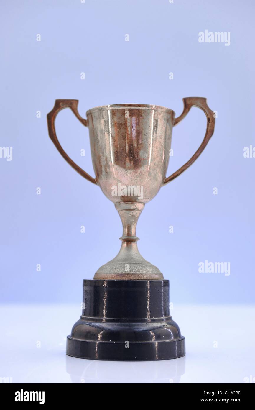 A studio photo of a vintage trophy Stock Photo - Alamy