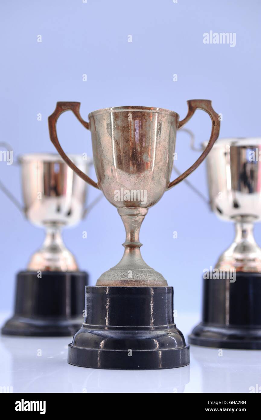 A studio photo of a vintage trophy Stock Photo - Alamy