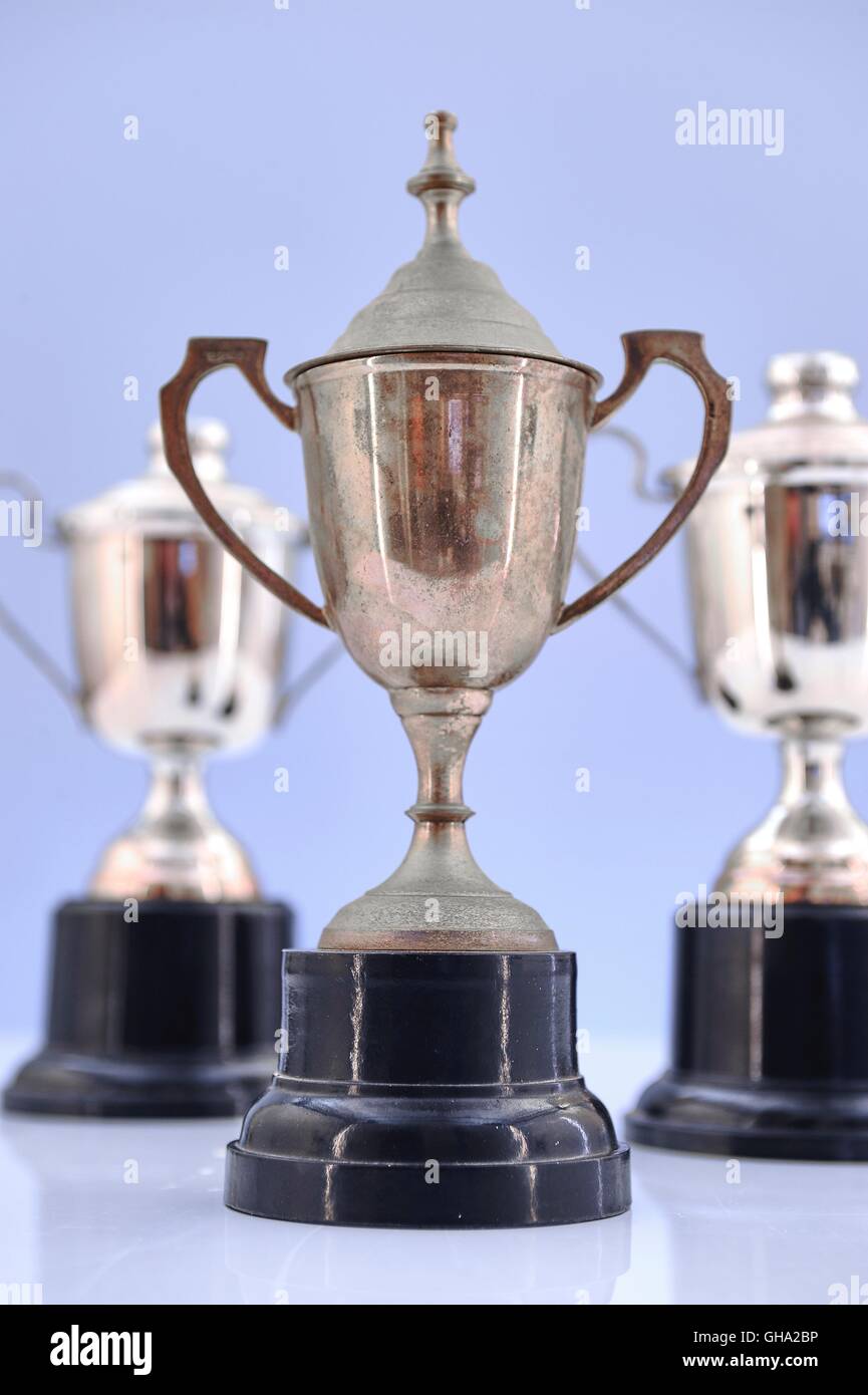 A studio photo of a vintage trophy Stock Photo - Alamy