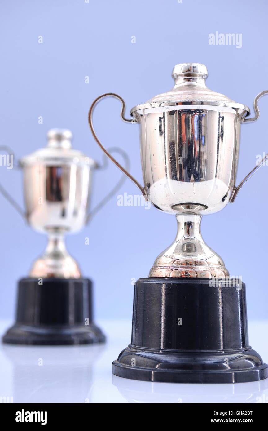 A studio photo of a vintage trophy Stock Photo - Alamy