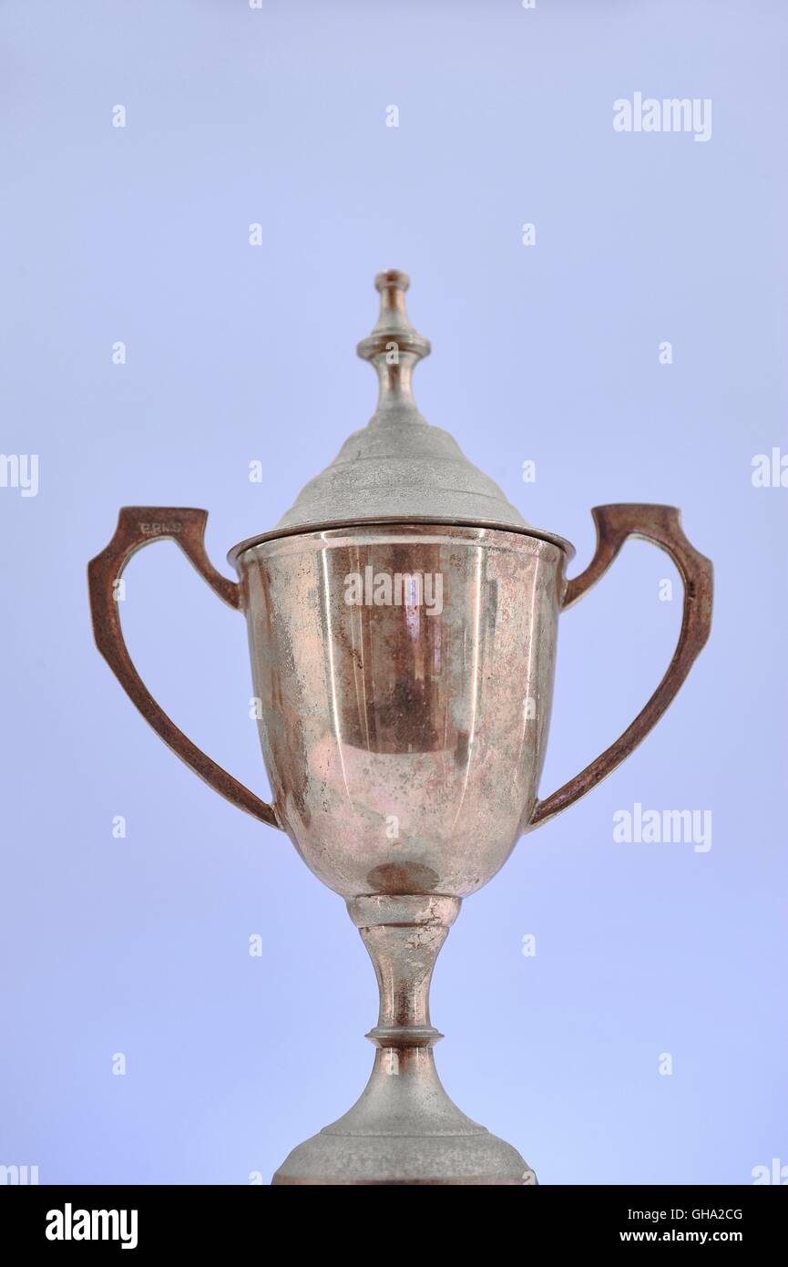 A studio photo of a vintage trophy Stock Photo - Alamy