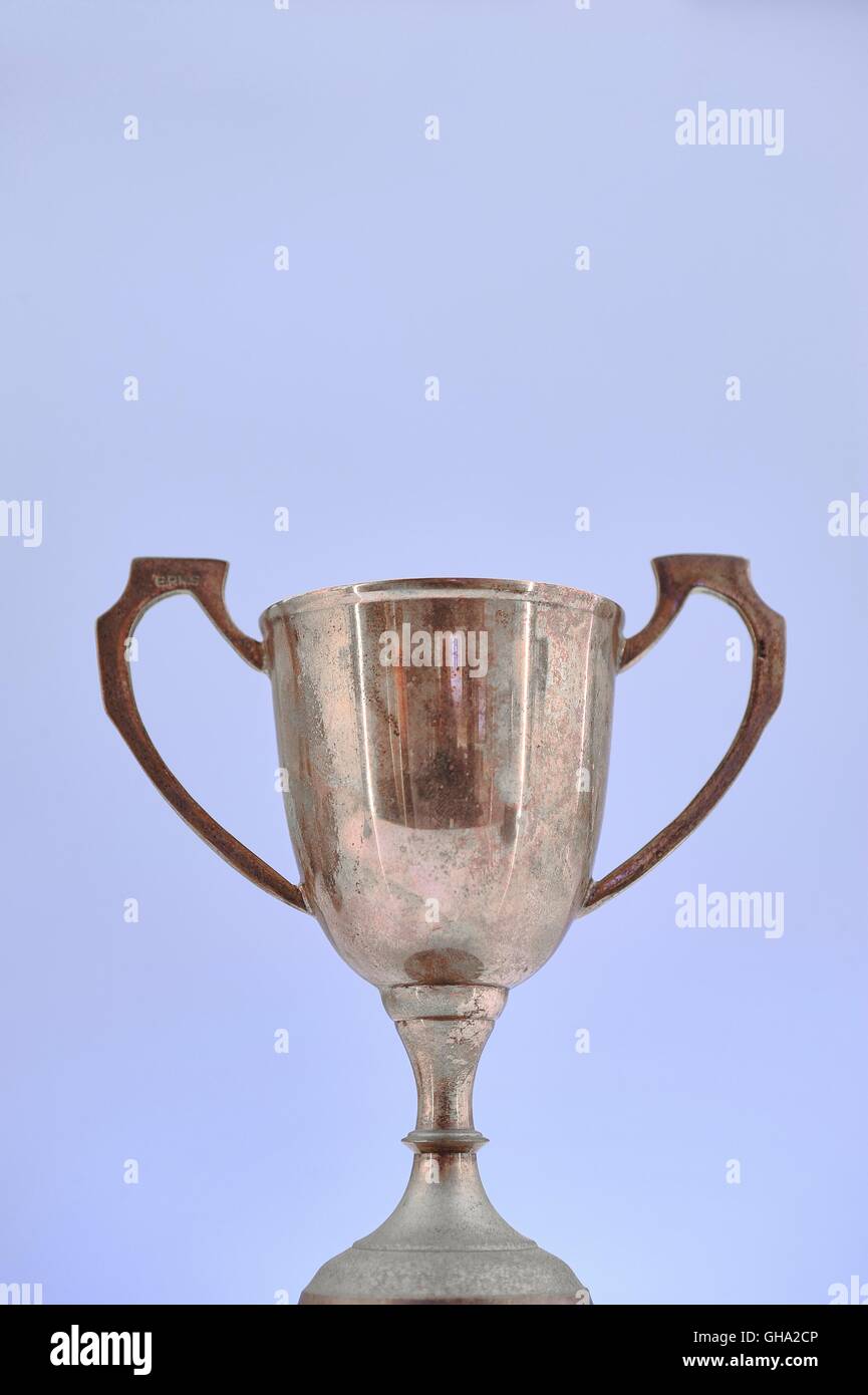 A studio photo of a vintage trophy Stock Photo - Alamy