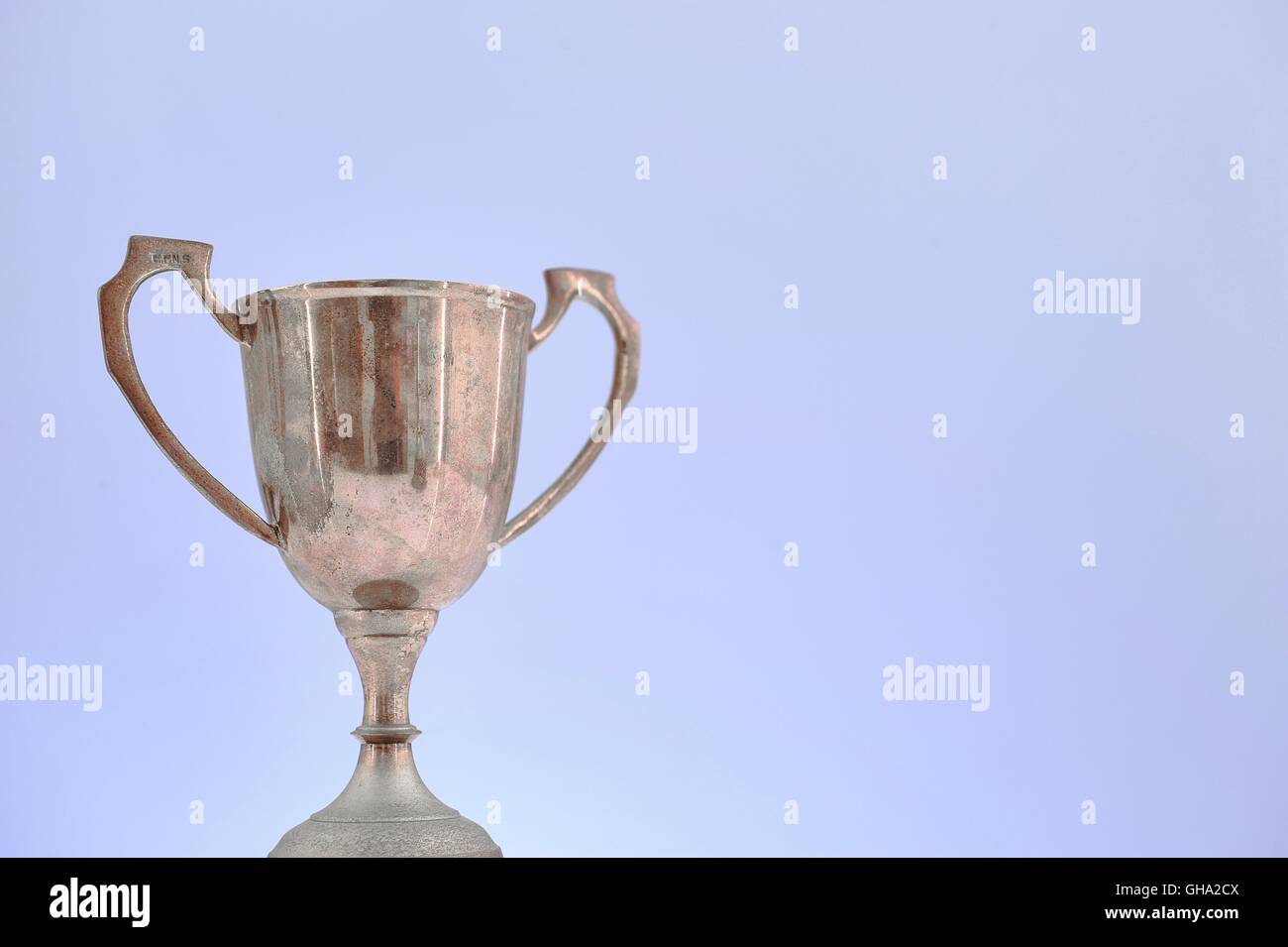 A studio photo of a vintage trophy Stock Photo - Alamy